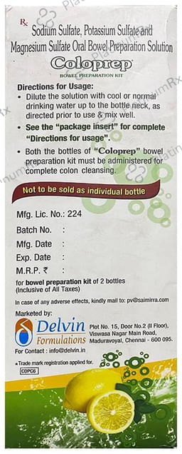 Coloprep Bowel – Uses, Price, Side Effects | PlatinumRx