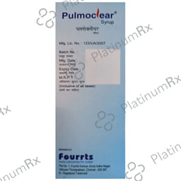 Pulmoclear 2.5mg Syrup 100ml – Save 23% on Substitute Medicine