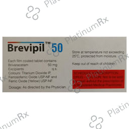 Brevipil 50mg Tablet 10s – Save 36% on Substitute Medicine