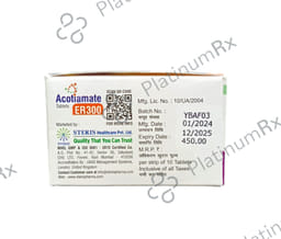 Acogut ER 300mg Tablet 10s | Uses, Price & Substitutes