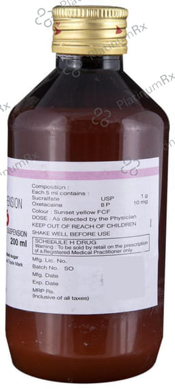 Sucral O 10/1000mg Suspension 200ml | Uses, Price & Substitutes
