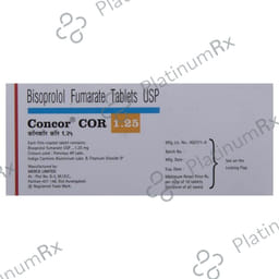 Concor COR 1.25mg Tablet 10s | Uses, Price & Substitutes