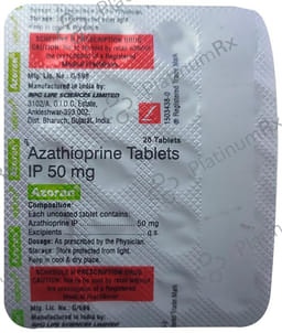 Azoran 50mg Tablet 20s - Uses, Side Effects, Price, Generic | PlatinumRx