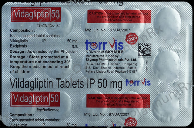 Vidagliptin 50mg Tablet - Save 65% on Substitute Medicine