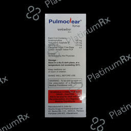 Pulmoclear 2.5mg Syrup 100ml – Save 23% on Substitute Medicine