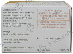 Losar H 50/12.5mg Tablet 15s – Save 74% on Substitute Medicine