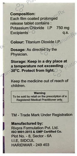 Addkay 750mg Tablet PR 10s | Uses, Price & Substitutes