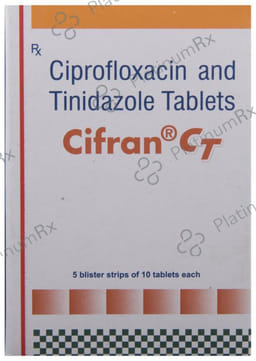 Cifran CT 500/600mg Tablet 10s – Save 67% on Substitute Medicine
