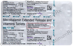 ME 12 OD Tablet ER 15s | Uses, Price & Dosage