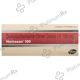 Hetrazan 100mg Tablet 30s | Uses, Price & Substitutes