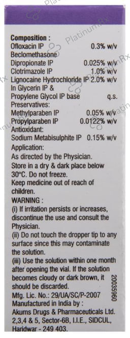 Mix Biotic Ear Drop – Uses, Price, Side Effects | PlatinumRx