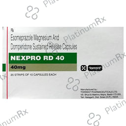 Nexpro RD 40/30mg Capsule SR 10s – Save 59% on Substitute Medicine