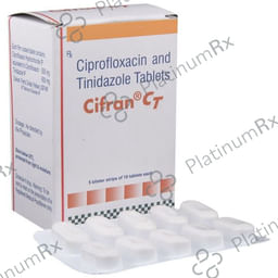 Cifran CT 500/600mg Tablet 10s – Save 67% on Substitute Medicine