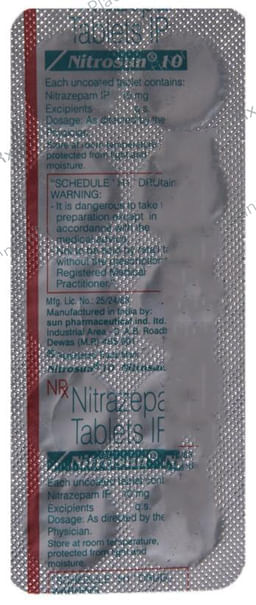 Nitrosun 10 Tablet – Uses, Price, Side Effects | PlatinumRx