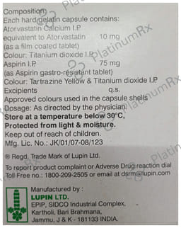 Tonact ASP 10/75mg Capsule 15s - Save 33% on Substitute Medicine